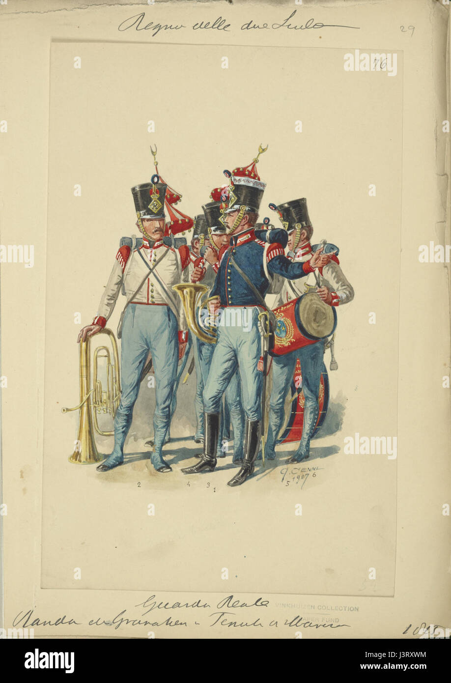 Map of italy 1815 hi-res stock photography and images - Alamy