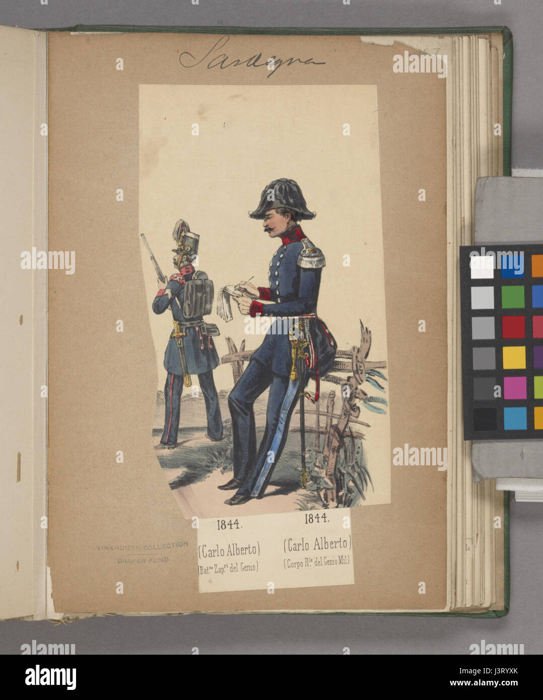 A historical document from Italy, covering the years 1843-1845 in ...