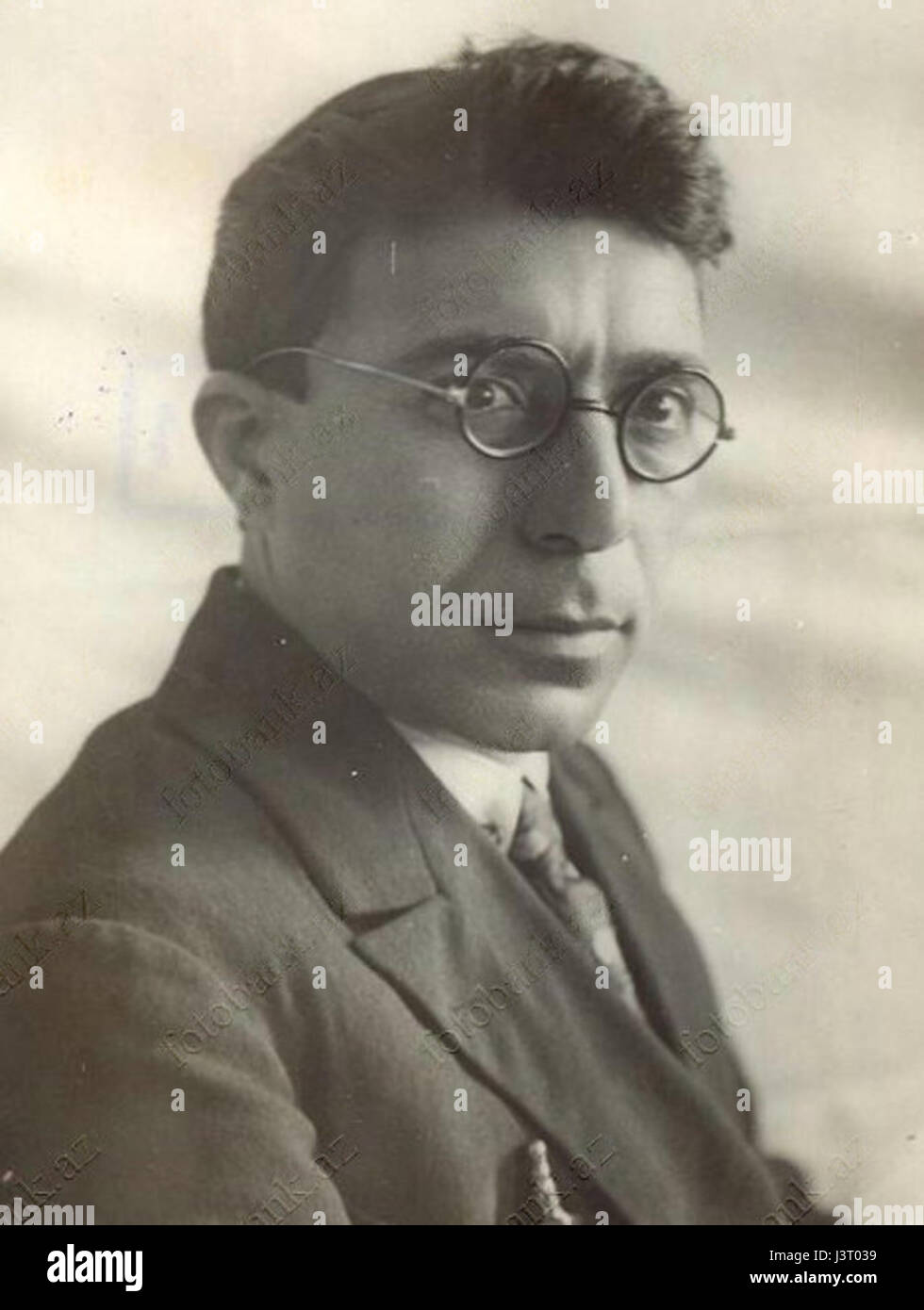 A portrait titled 'Jafar Jabbarly 2,' showing the Azerbaijani artist ...