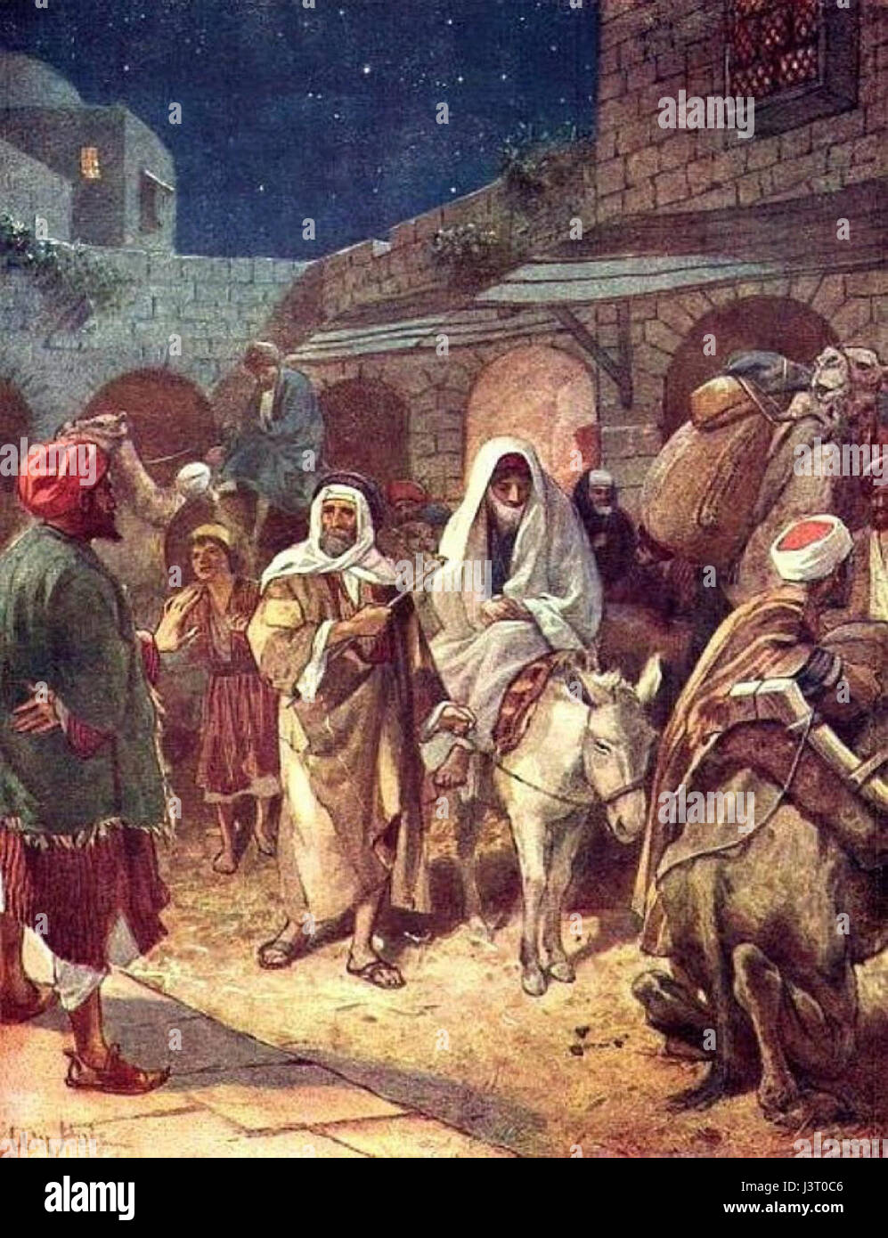 Mary and joseph before bethlehem hi-res stock photography and images ...