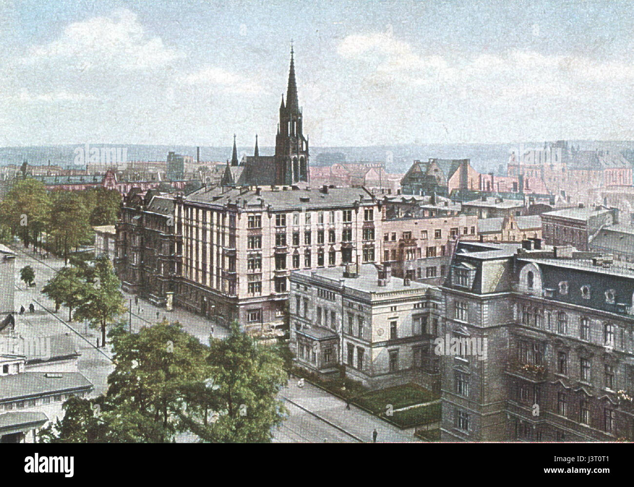 Kattowitz Panorama 2 Stock Photo - Alamy