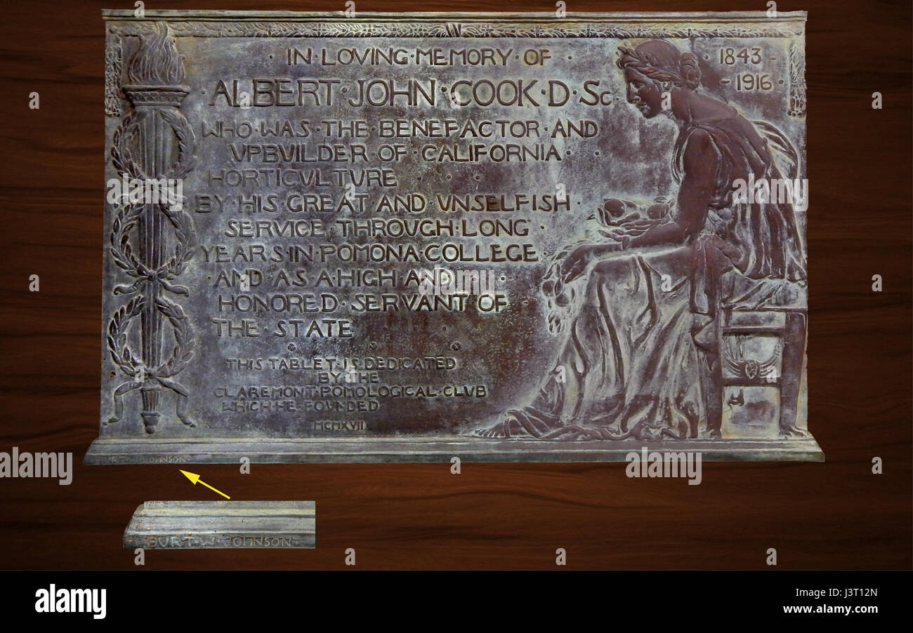 Johnson burt cook memorial 1 Stock Photo - Alamy