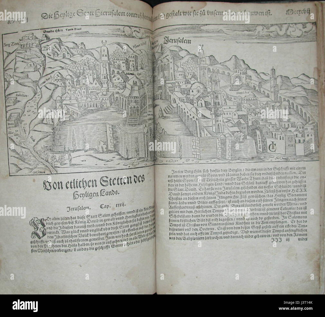 The 1578 map of Jerusalem is an important historical document ...