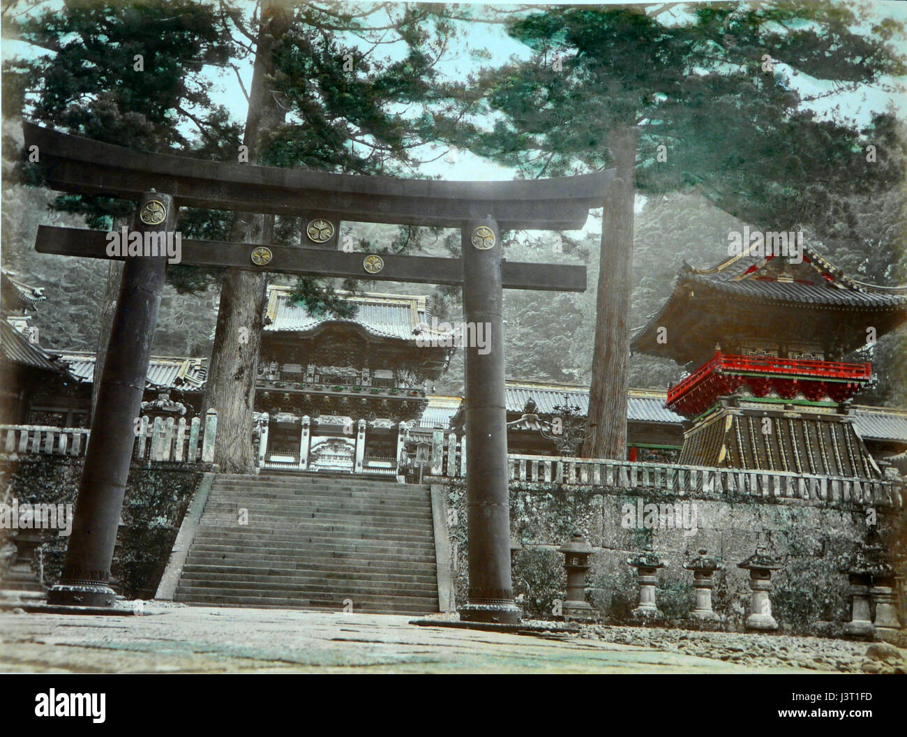 'Japon' is a depiction of Japan in 1886, likely illustrating the ...