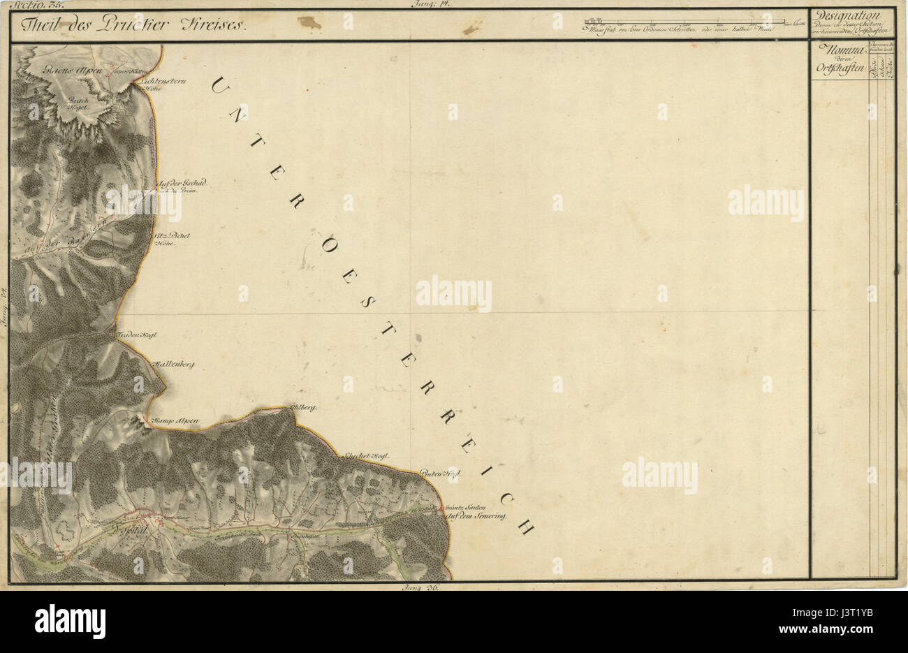 Semmering map hi-res stock photography and images - Alamy