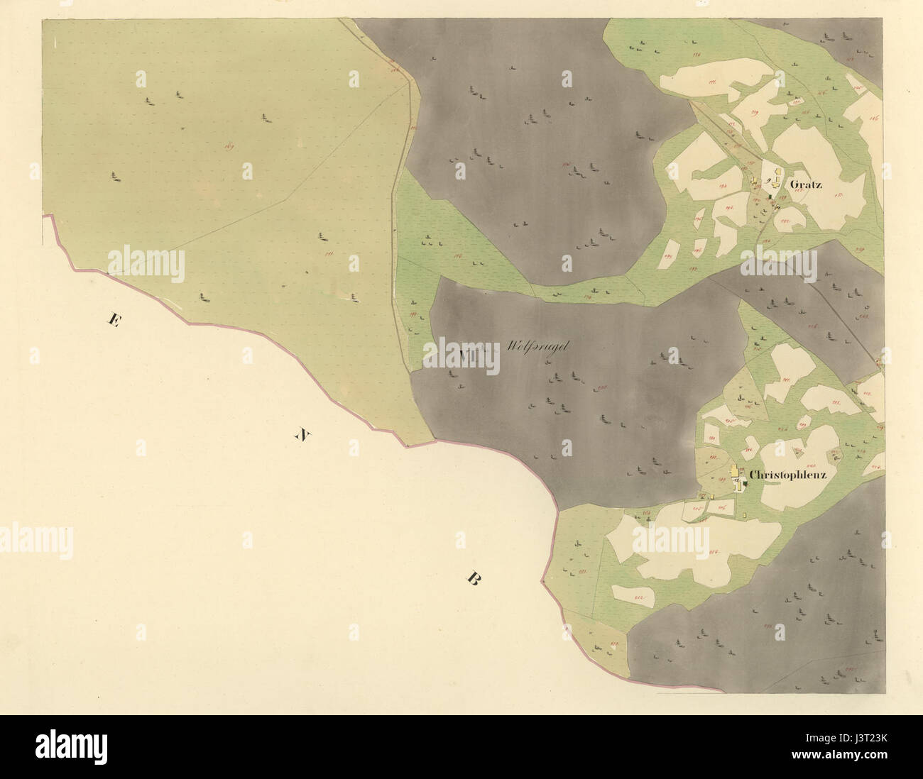 Kataster Mappenkopie Klosterwinkel VI refers to a specific historical ...