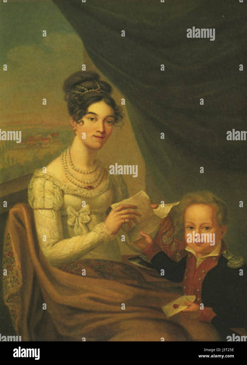 Josephina Fridrix i son Stock Photo - Alamy