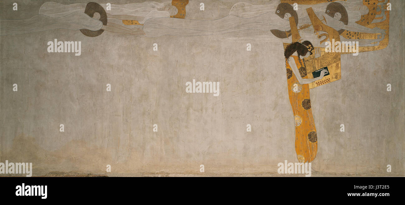 Klimt's Beethovenfries, specifically the right side panel, is part of ...