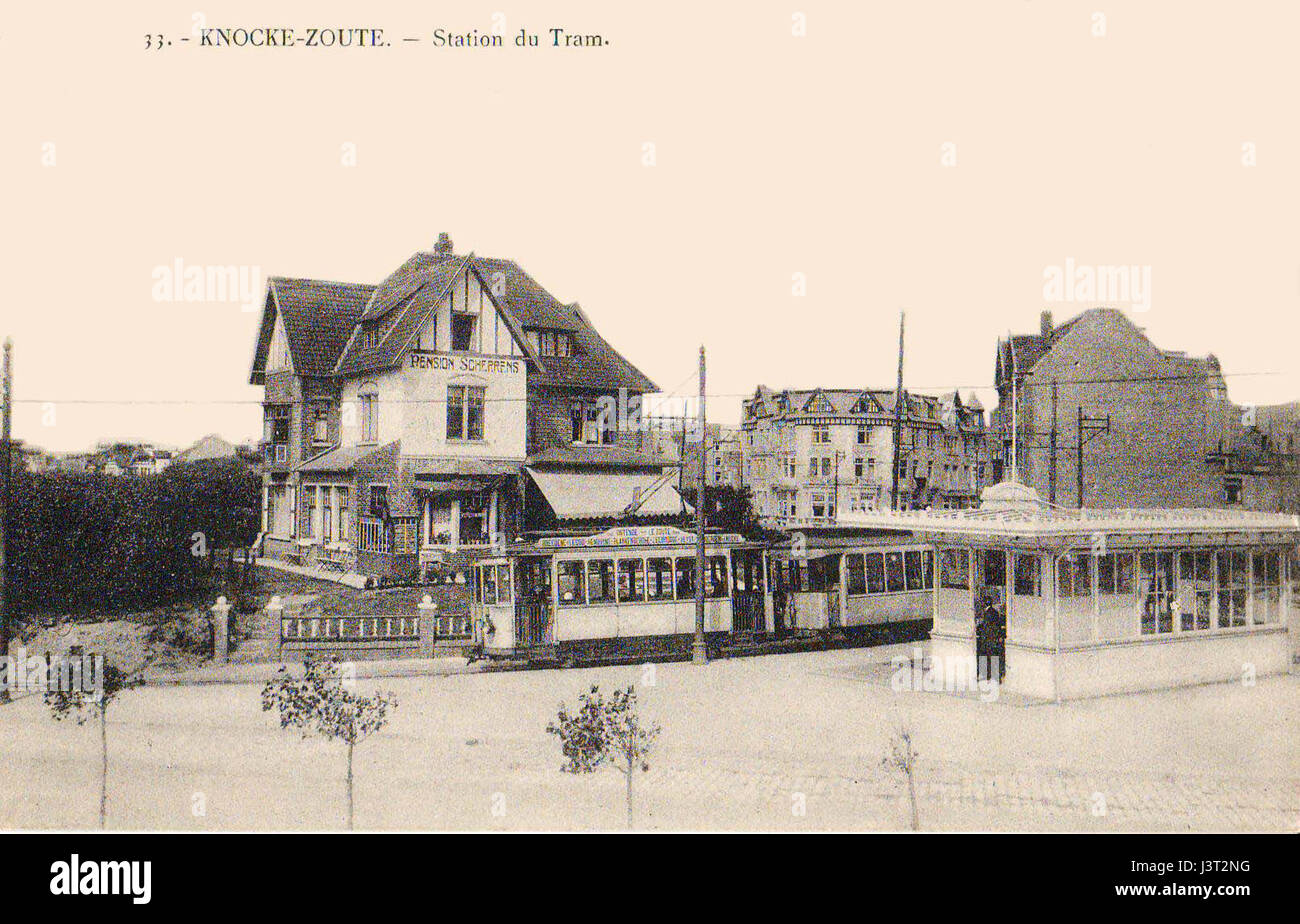 KNOCKE ZOUTE Station du Tram Stock Photo - Alamy