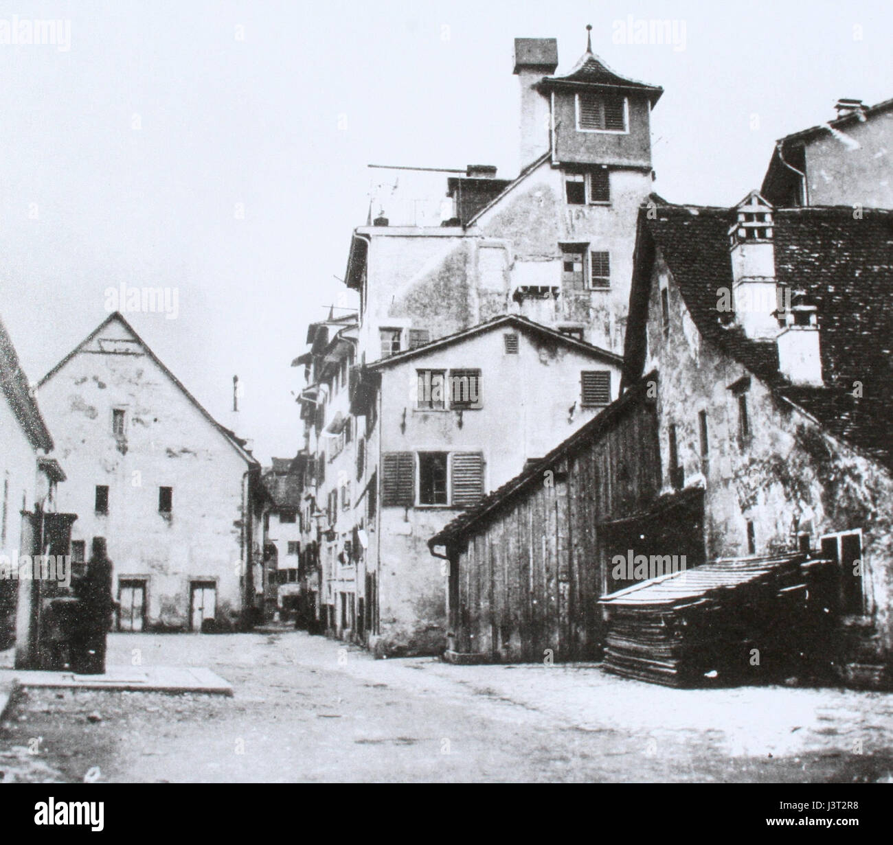 This image depicts Kappelergasse, a street in 19th-century Hannover ...
