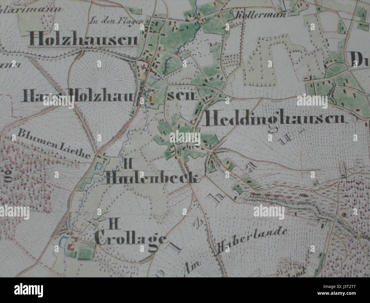 The Katasterkarte Quernheim refers to a cadastral map of the Quernheim ...