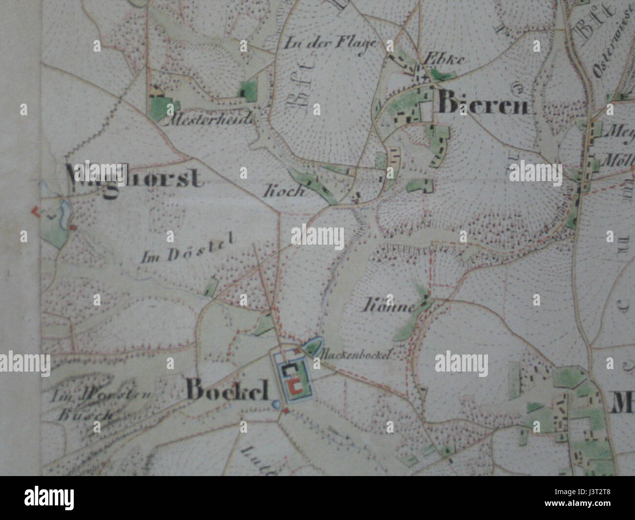 The Katasterkarte Quernheim is a cadastral map from Quernheim ...