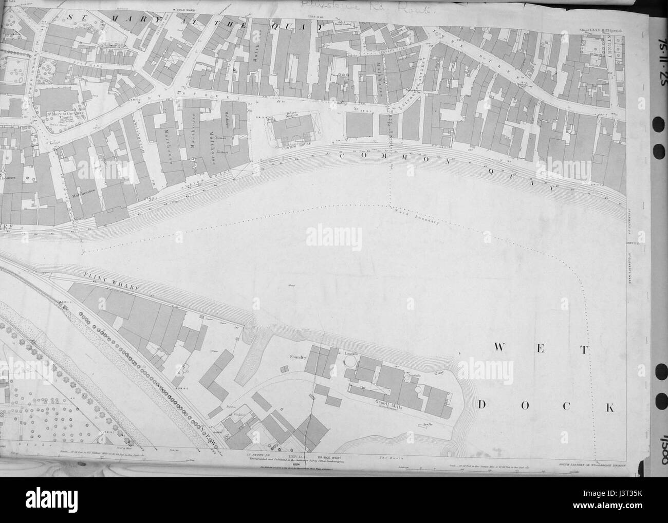 Old map ipswich hi-res stock photography and images - Alamy