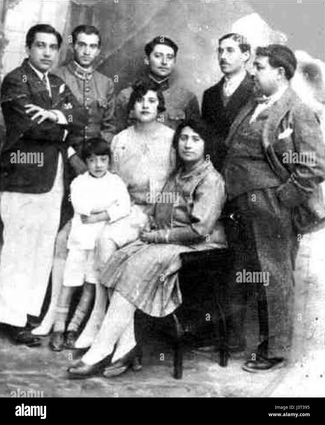 King Inayatullah Khan and family Stock Photo - Alamy