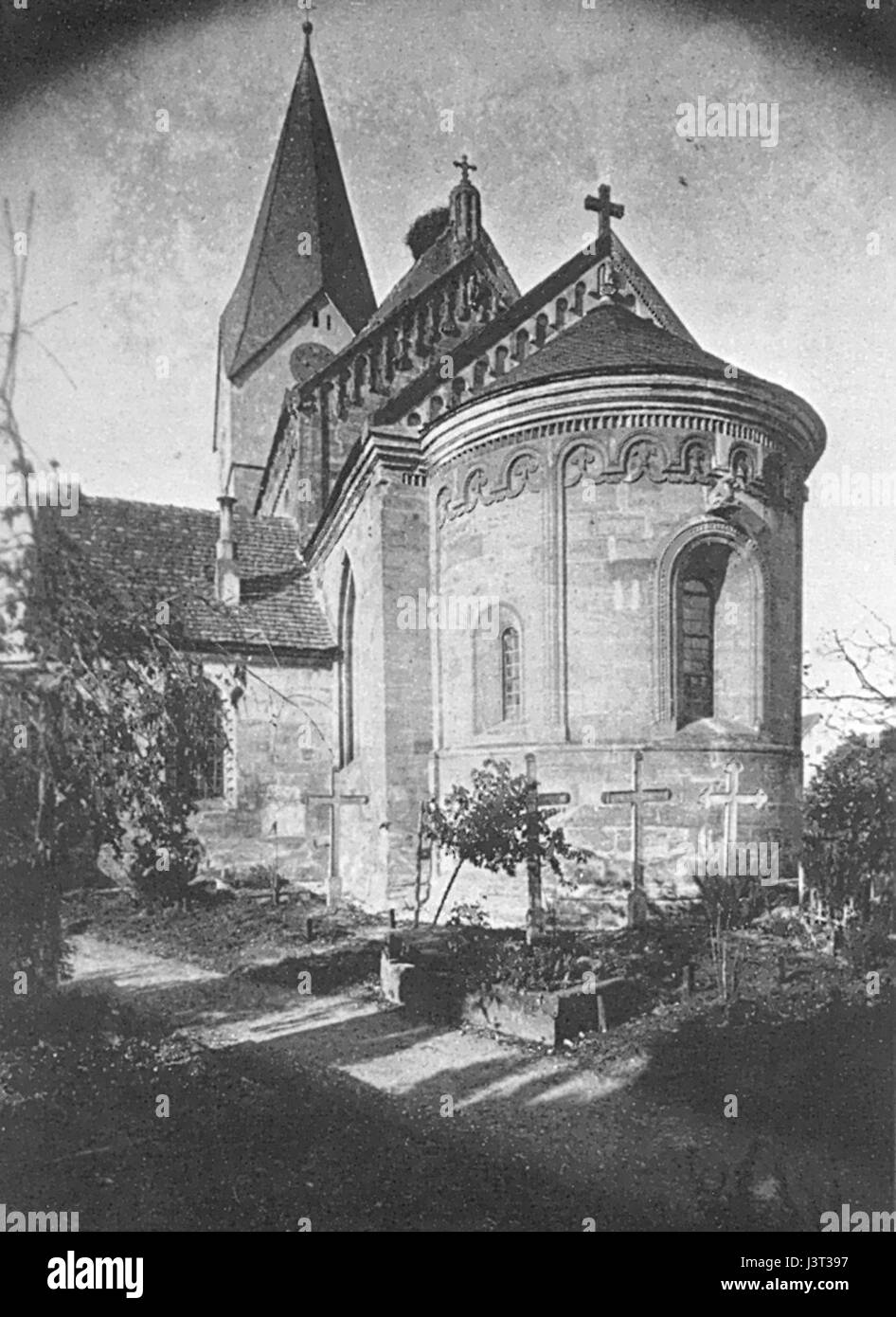 Kirche Faurndau 1888 Stock Photo - Alamy