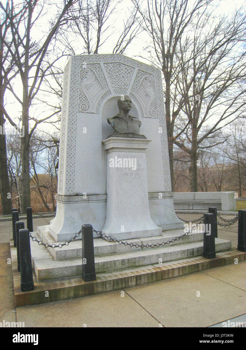 The John Boyle O'Reilly Memorial in Boston, Massachusetts, honors the ...