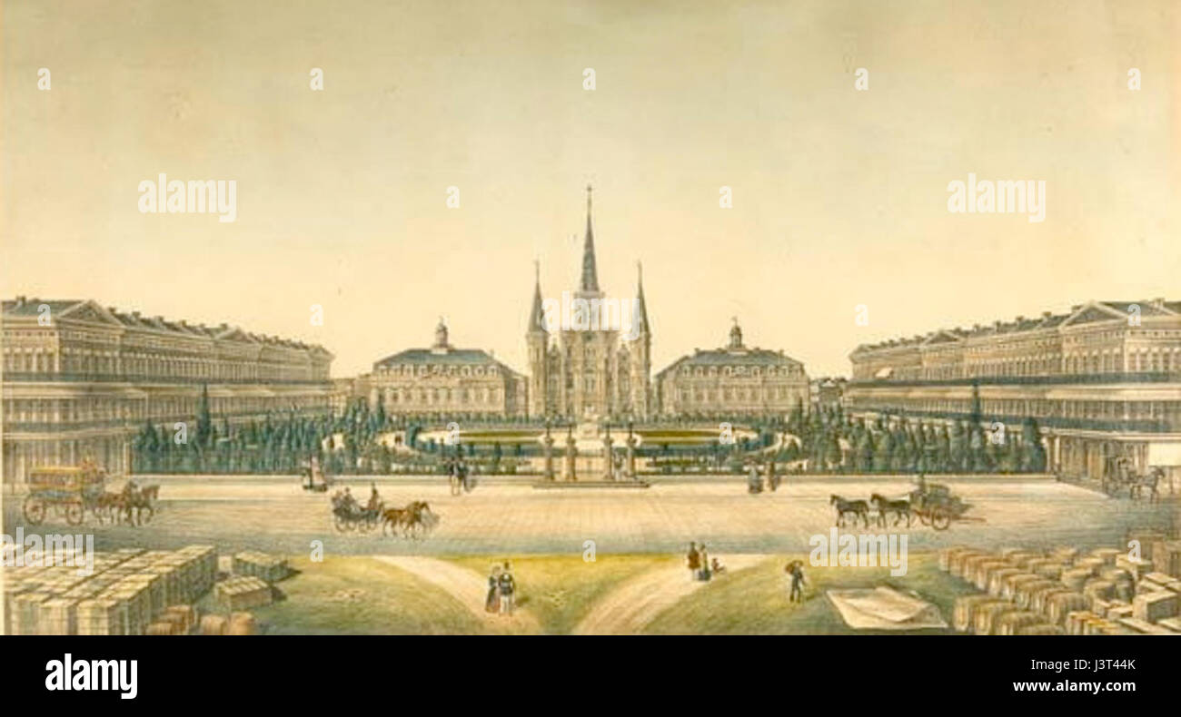 Jackson Square in New Orleans, Louisiana, was a prominent public space ...