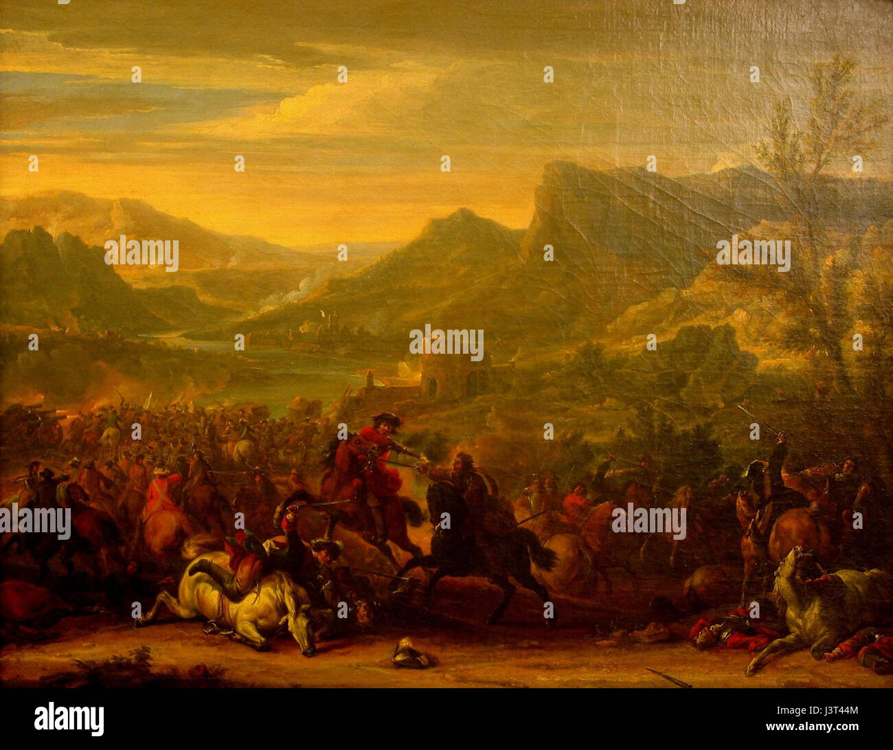 Jean Baptiste Martin's painting 'Schlacht bei Calcinato 1706' depicts ...