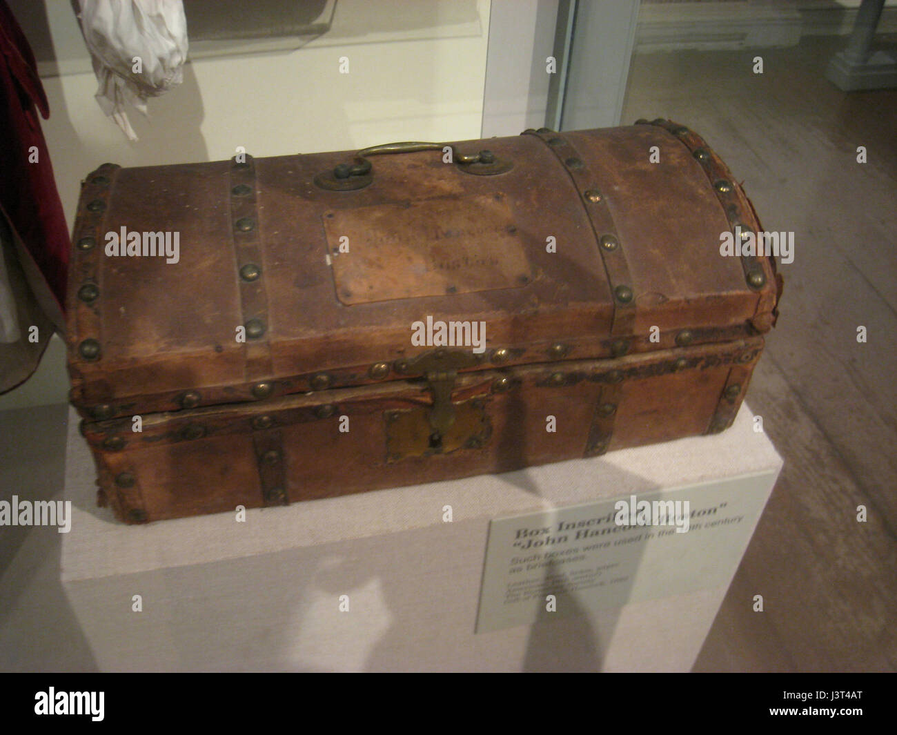 A display of John Hancock's box, part of the Old State House Museum ...