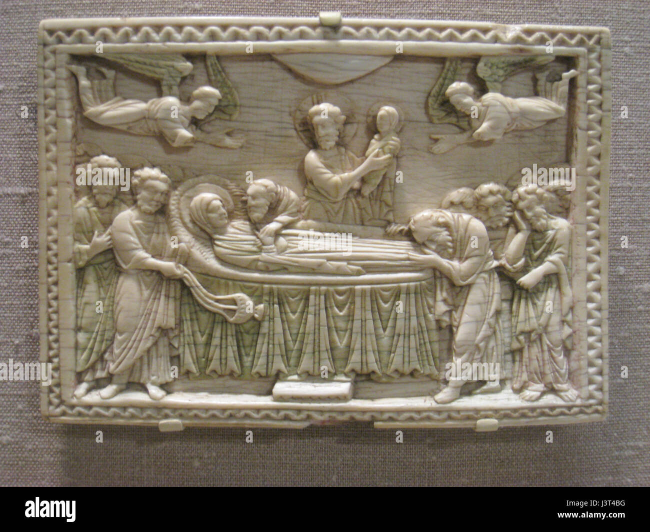 Keoimesis or Death of the Virgin, Byzantine ivory, circa 1000 AD ...
