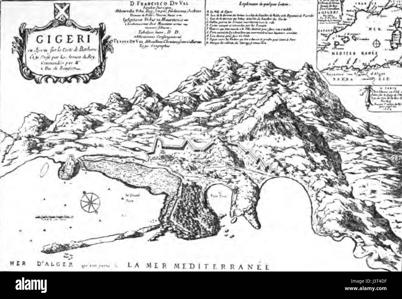 Map of jijel hi-res stock photography and images - Alamy