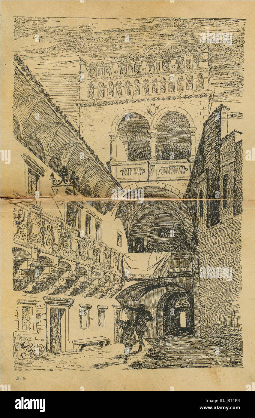 Jokai Roza rajza Jokai A locsei feher asszony regenybol 1 Stock Photo ...