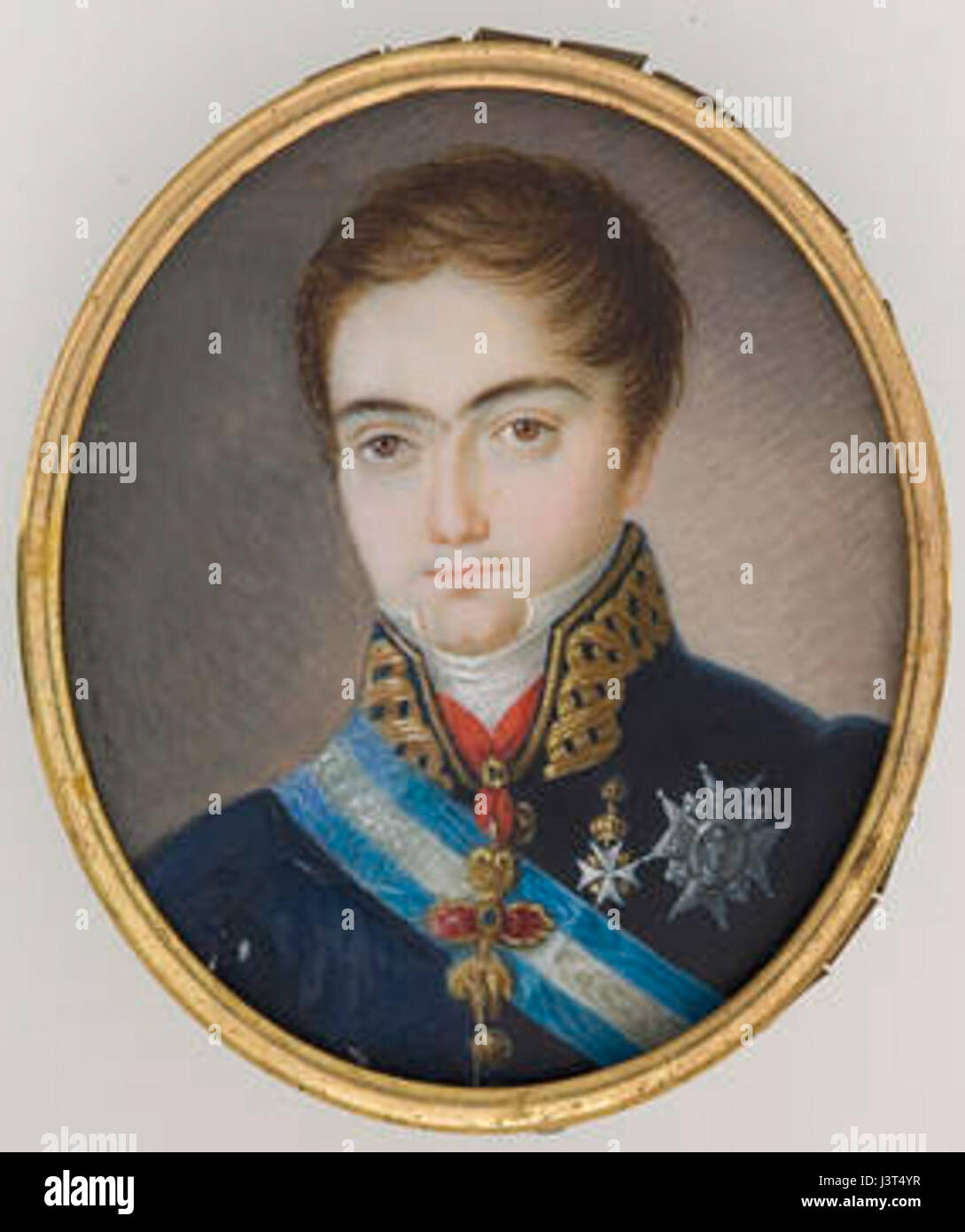 This portrait depicts Infante Francisco de Paula of Spain as a teenager ...