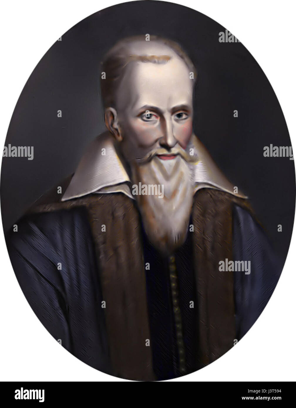 This portrait depicts Joseph Scaliger, a renowned scholar and historian ...