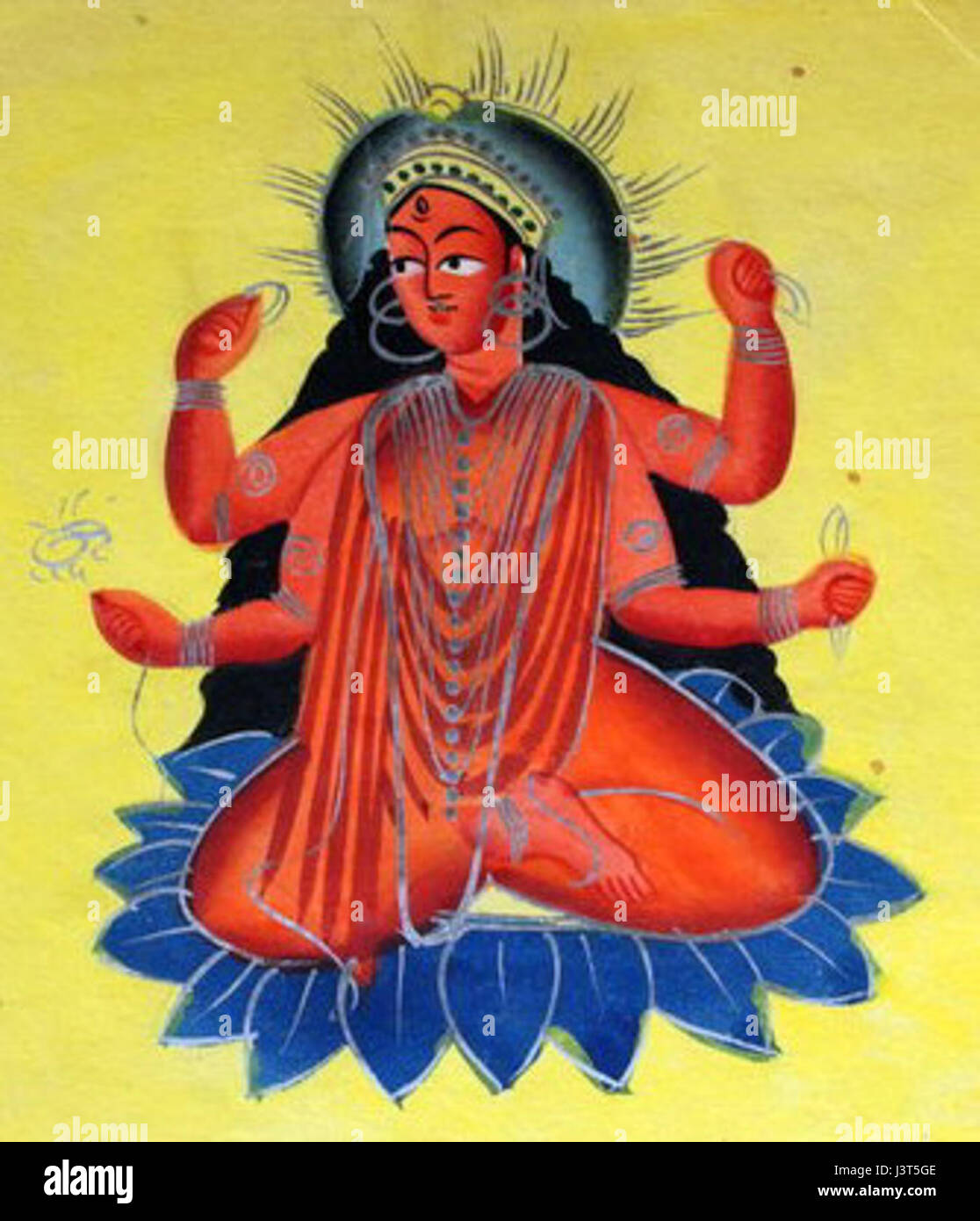 Kalighat Matangi refers to a painting from the Kalighat tradition ...