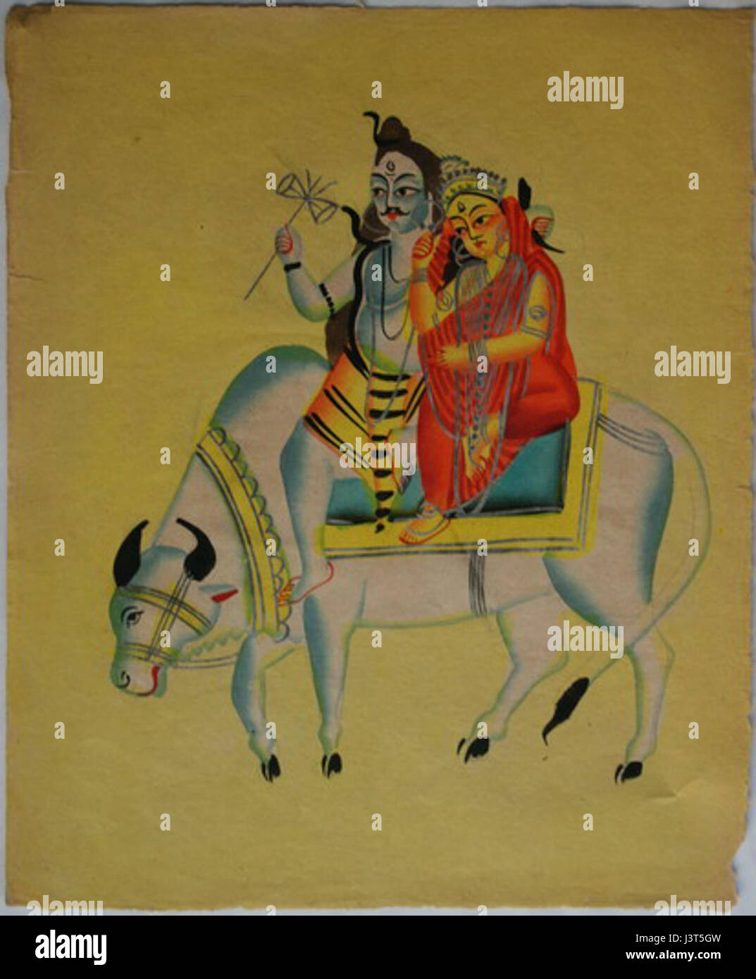 Shiva parvati bull hi-res stock photography and images - Alamy