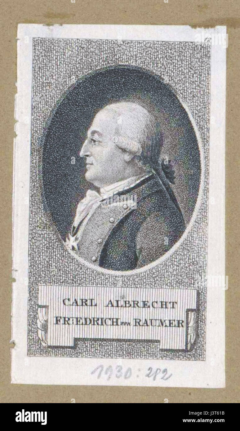 Karl Albrecht Friedrich von Raumer Stock Photo - Alamy
