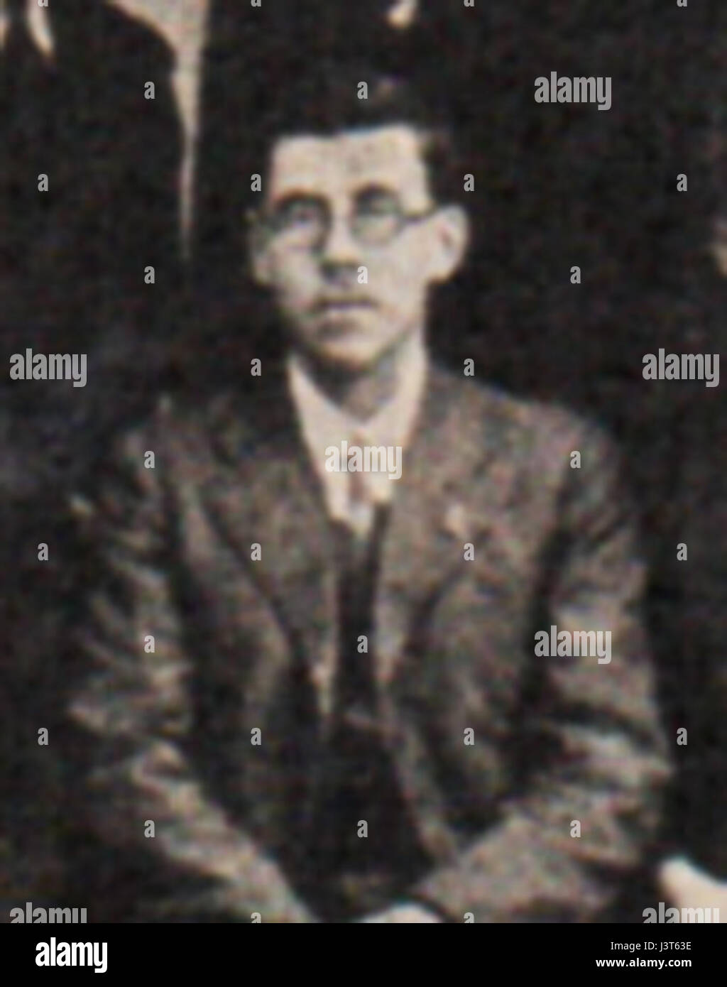 A portrait of Jan Jelinek, likely a figure of importance, captured in a ...