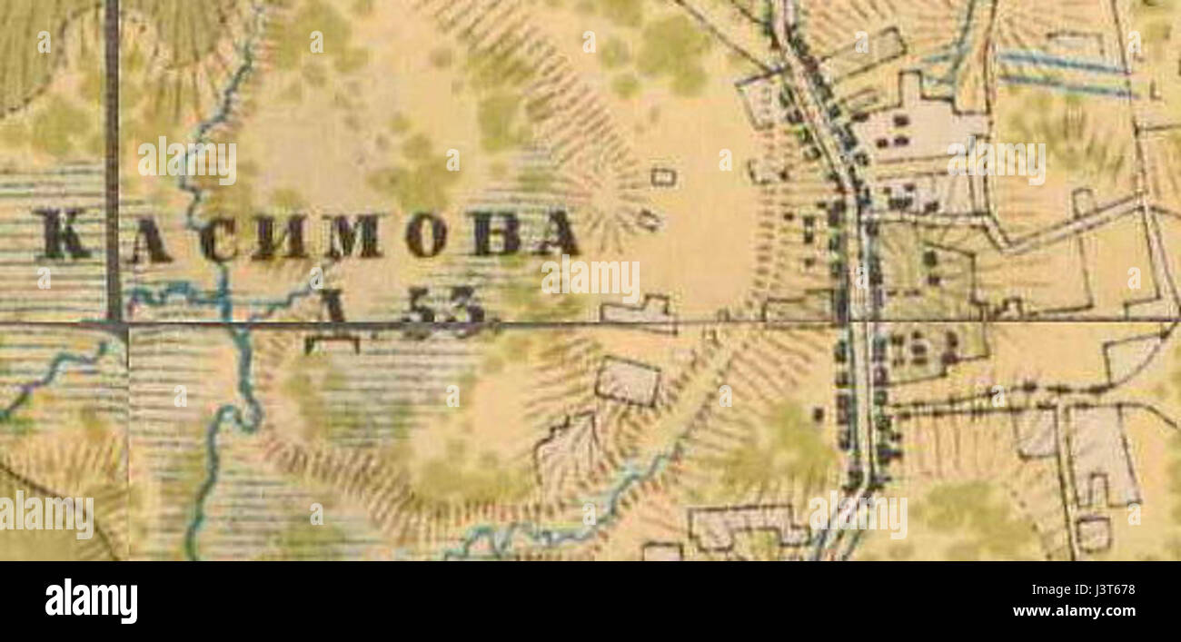 This map of Kasimov provides a detailed view of the city's layout and ...