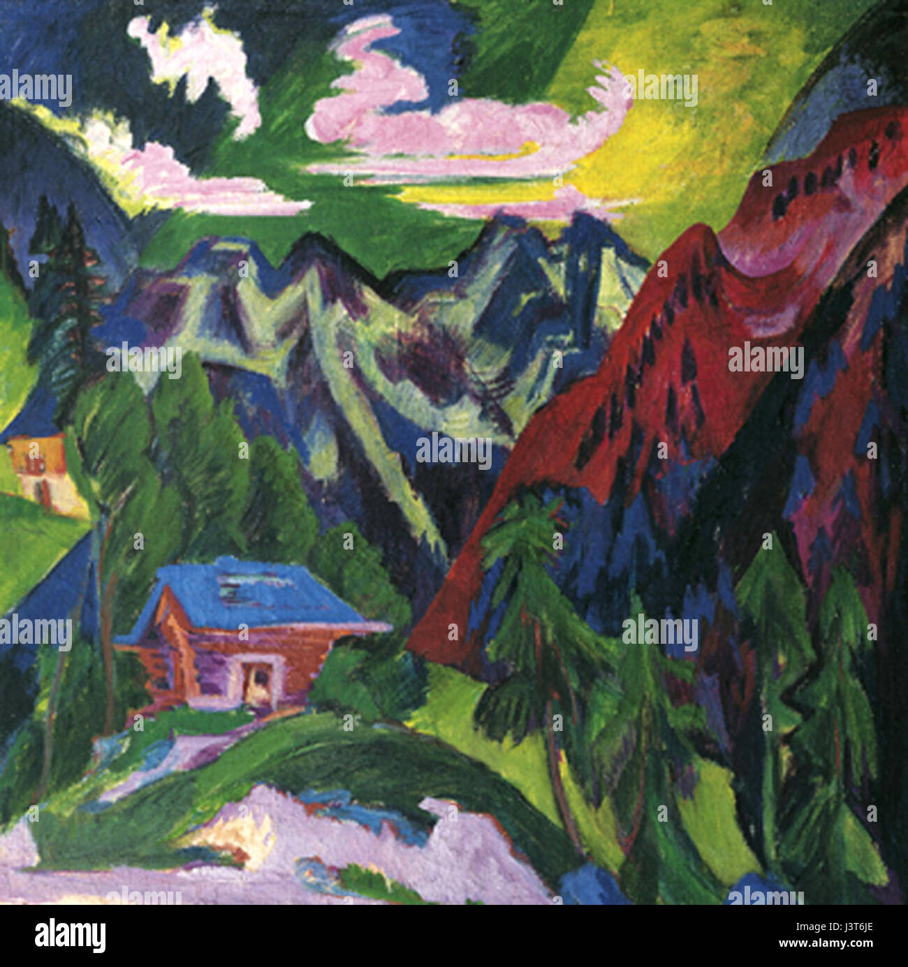 Kirchner Berglandschaft refers to a landscape painting by German ...