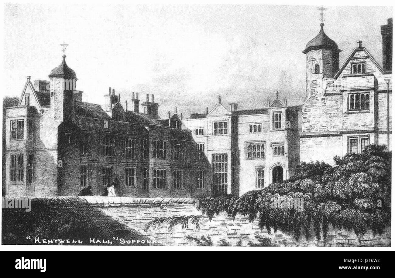 Kentwell Hall, located in Suffolk, England, was built in 1823 and is a ...