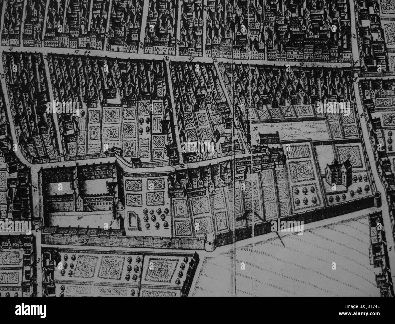 Historic edinburgh map Black and White Stock Photos & Images - Alamy