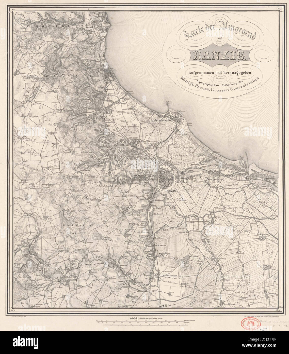 Karte von danzig hi-res stock photography and images - Alamy