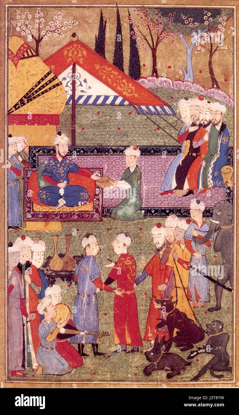 An epic Turkish manuscript titled 'Iskendername,' a historical work ...