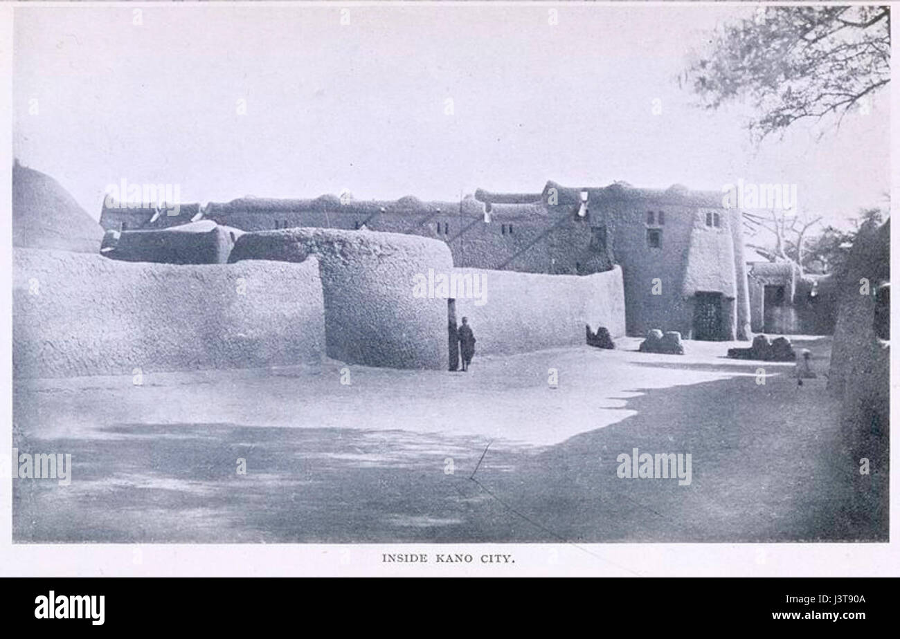 This image provides a glimpse of life inside Kano, Nigeria, circa 1911 ...