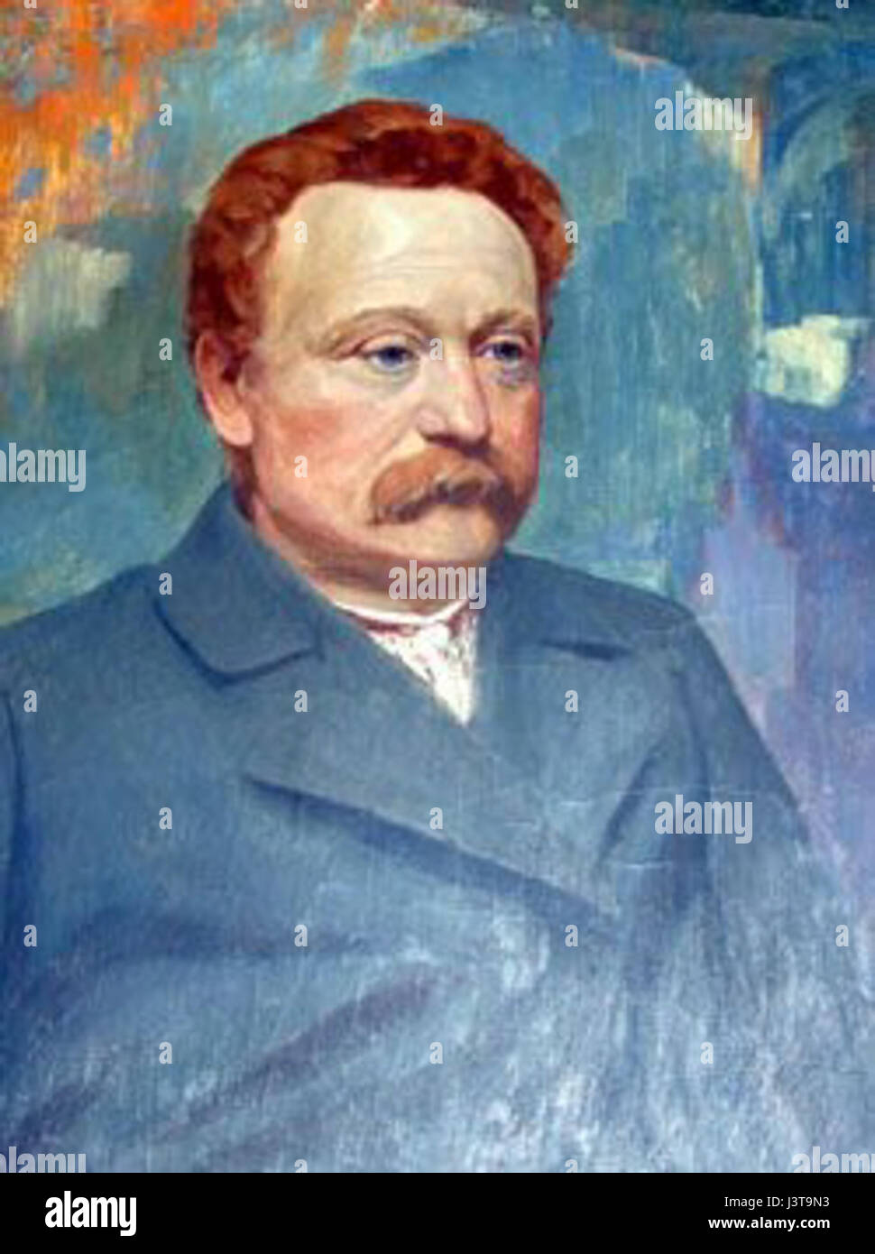 This image depicts Ivan Franko, a Ukrainian writer, poet, and political ...