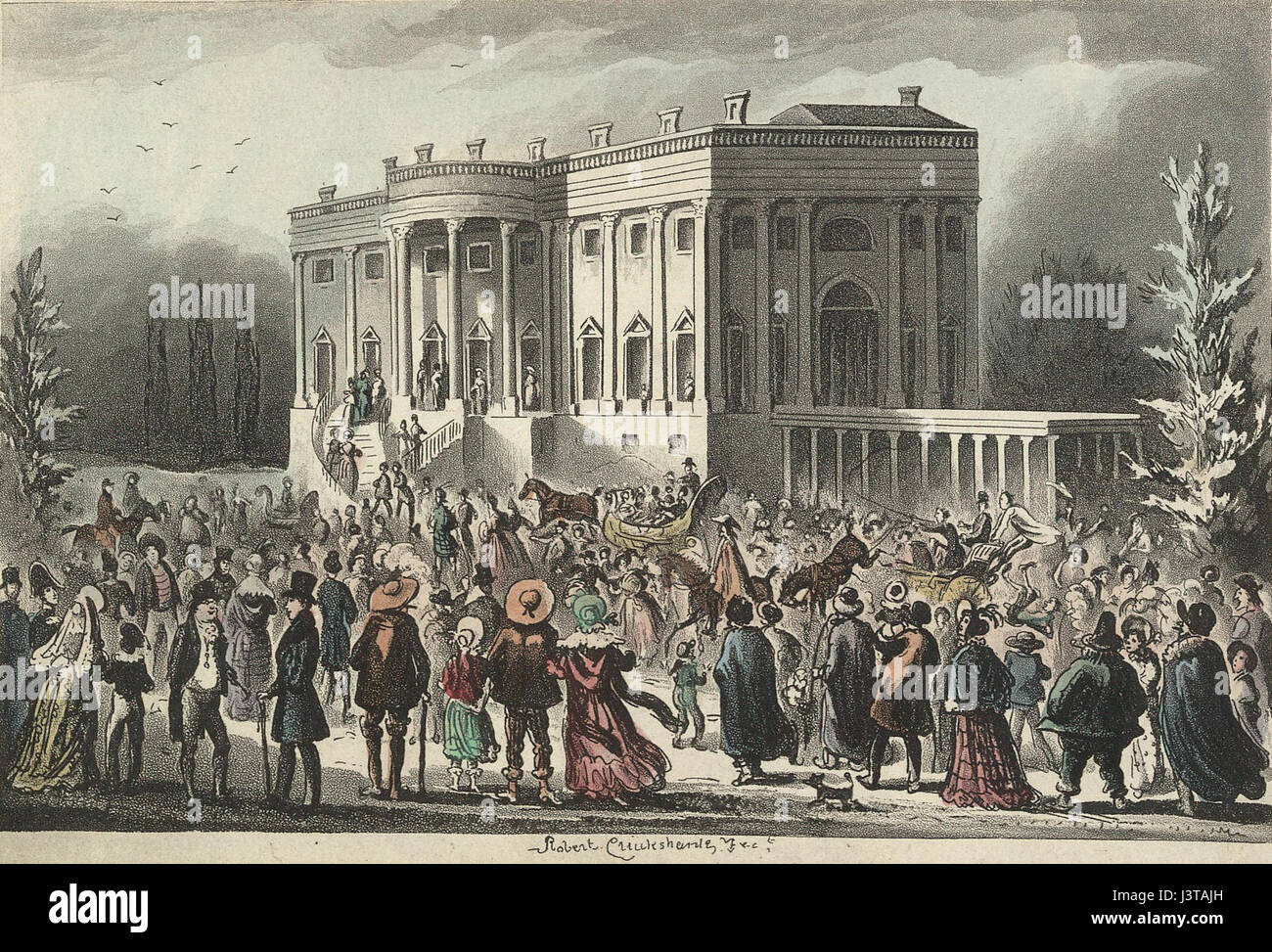 Jackson inauguration crop Stock Photo - Alamy