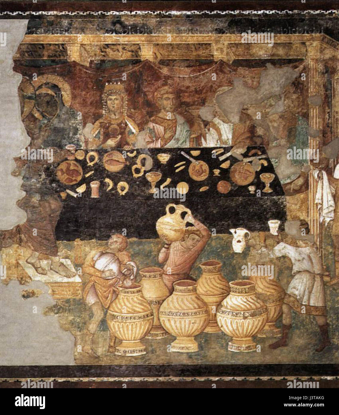 Jacopo torriti, le nozze di cana, basilica superiore di San francesco ...