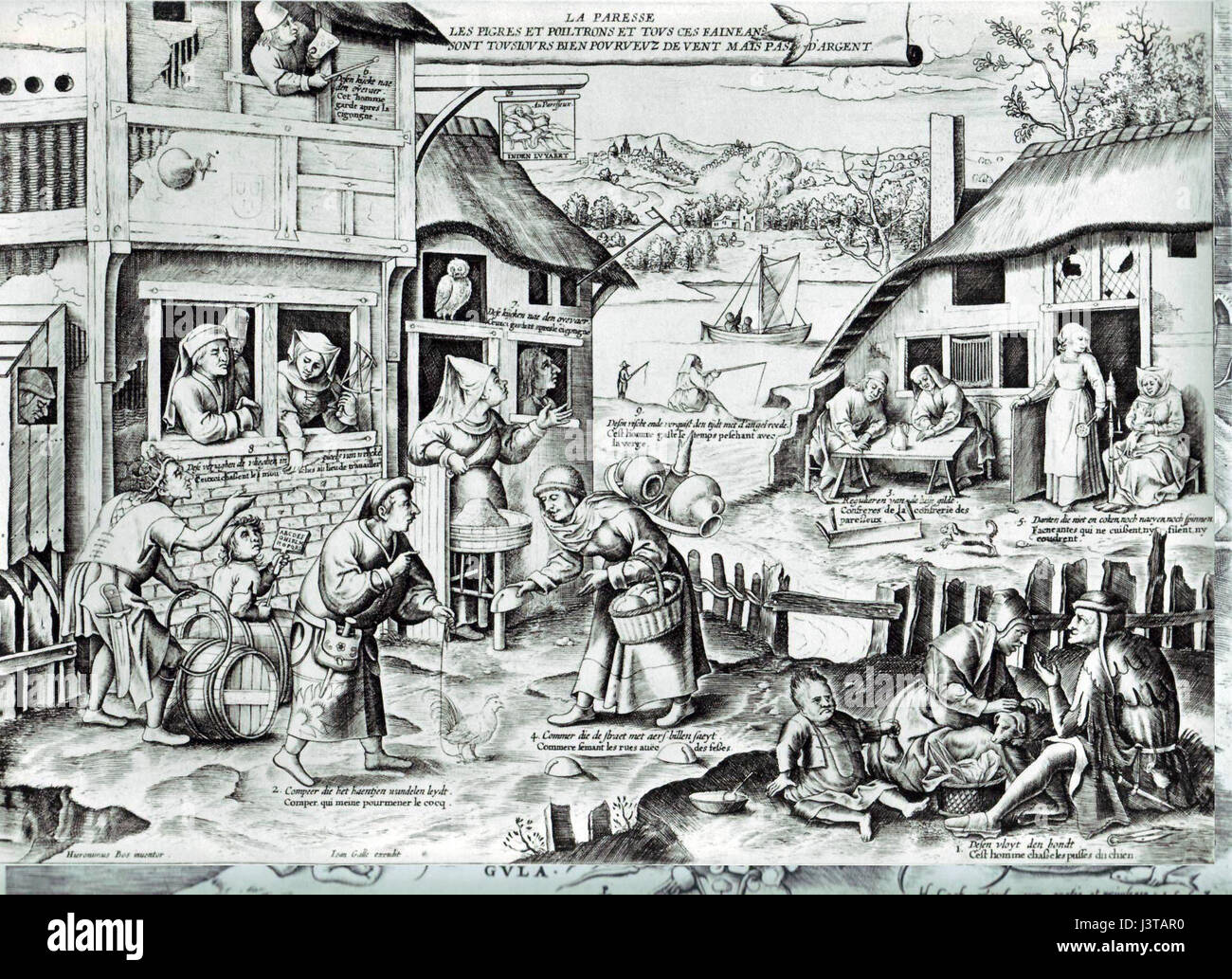 'The Seven Deadly Sins or the Seven Vices' by Hieronymus Bosch includes ...