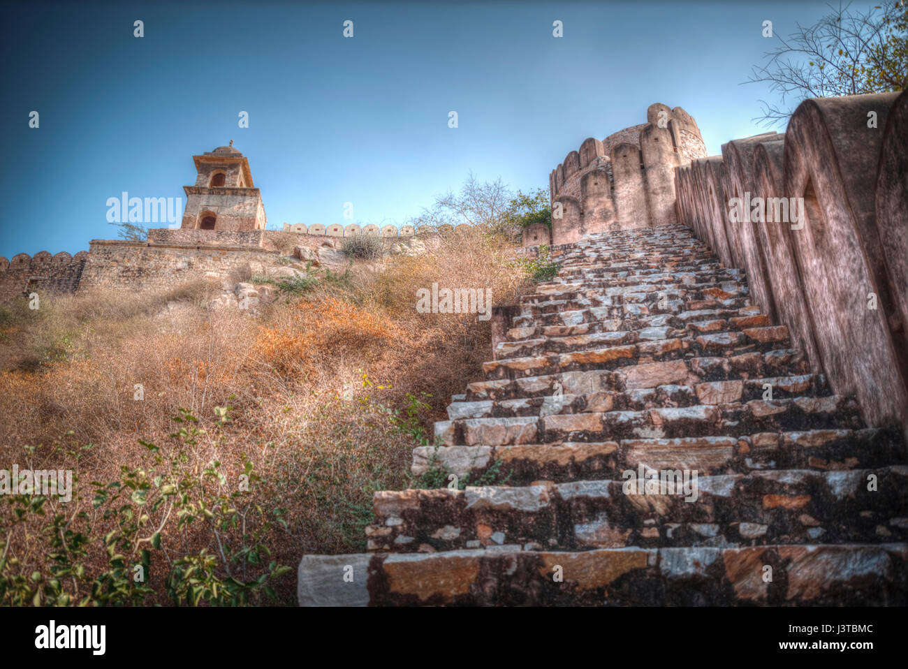 Amber Fort or Amer - fortified residence of Raja in the eponymous ...