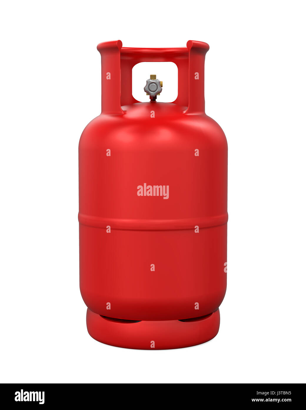 Red Gas Cylinder Isolated Stock Photo - Alamy