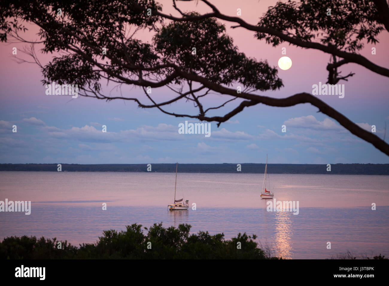 Sunset over Vincentia, NSW, Australia Stock Photo - Alamy