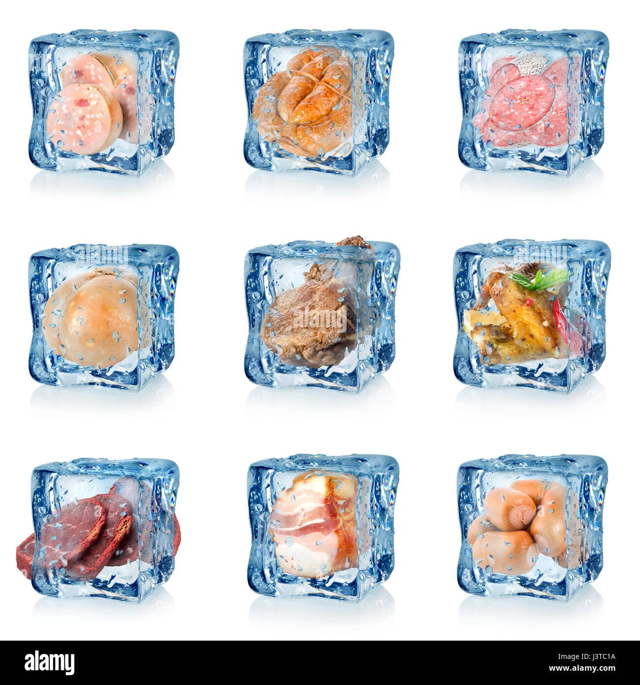 Frozen meat isolated hi-res stock photography and images - Alamy