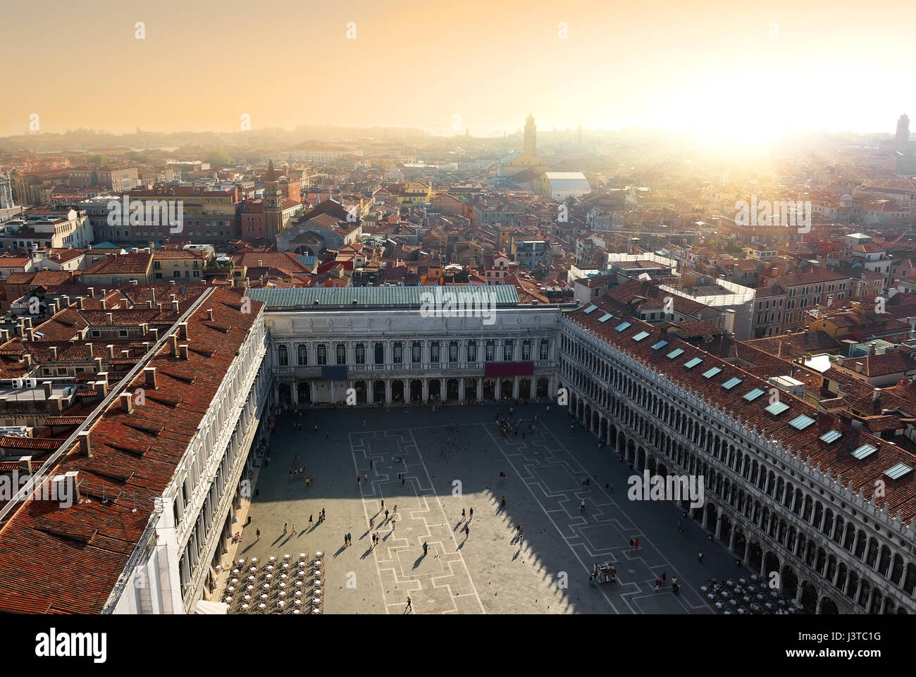Top view of Piazza San Marco in Venice, Italy Stock Photo - Alamy
