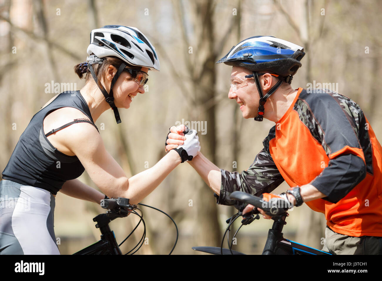 Photo of bicyclists in park Stock Photo - Alamy Photo of bicyclists in park Stock Photo - Alamy