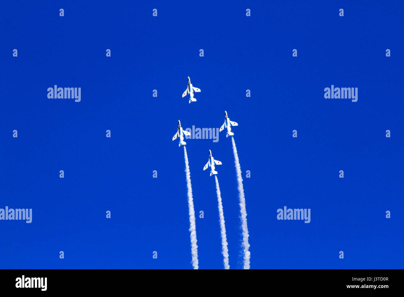 Blue Impulse Aerobatic Display Stock Photo - Alamy